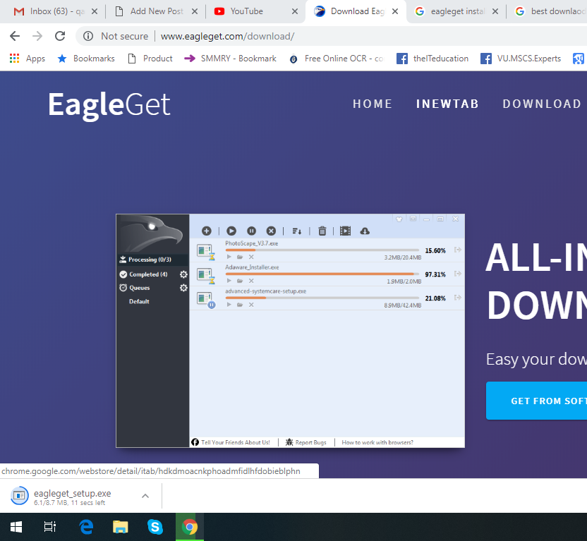 How to install EagleGet Downloader - A best IDM Alternative ...