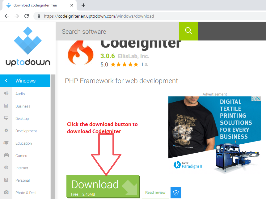 How to Install CodeIgniter for Windows 10 (Using Xamp Server ...